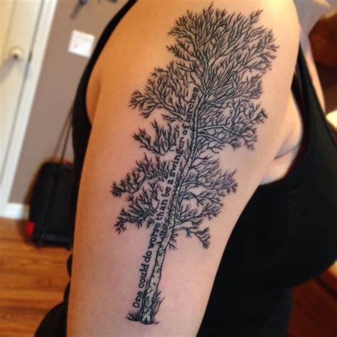 Pin By Chris On Tattoo Picture Tattoos Robert Frost Tattoo Birch