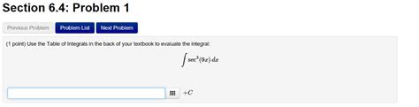 Solved Section 64 Problem 1 Previous Problem Problem List
