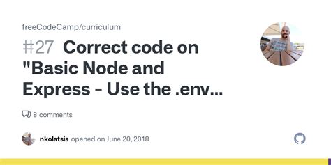 Correct Code On Basic Node And Express Use The Env File Does Not Work Issue 27