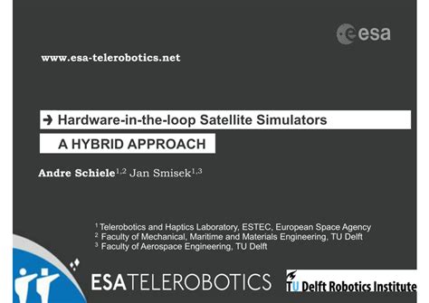 PDF Hardware In The Loop Satellite Simulators A Hybrid Approach