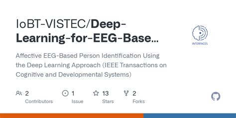 github iobt vistec deep learning for eeg based biometrics affective