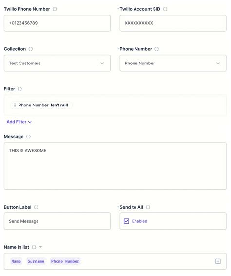 Send Sms Messages With Twilio In Custom Panels Directus Docs