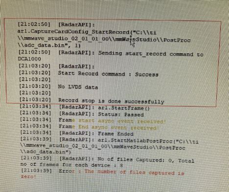 IWR1843BOOST mmWave Studio 传感器论坛 传感器 E2E 设计支持