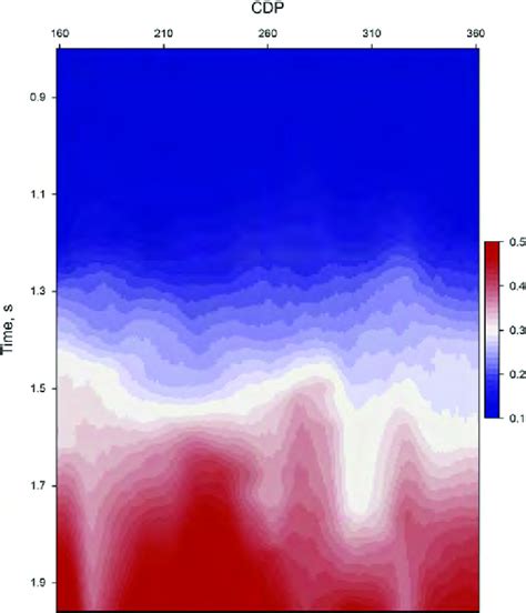 ratio of the contributing traces and the whole seismic traces we can