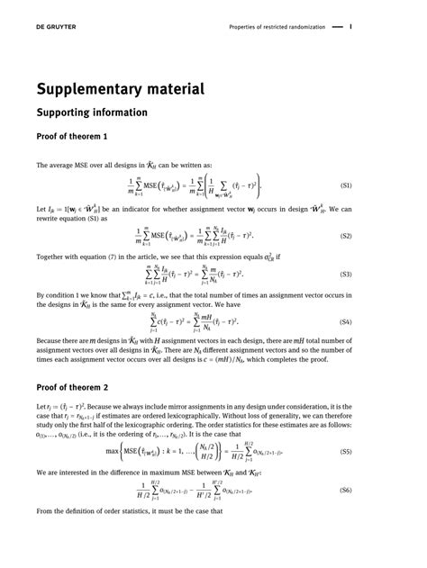 PDF Properties Of Restricted Randomization With Implications For
