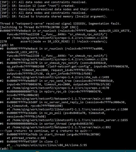 Netopeer2 Server Segmentation Fault · Issue 572 · Cesnetnetopeer2