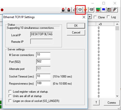 Modbus Universal MasterOPC Server Description Of The Mod RSSim Simulator Use Of The