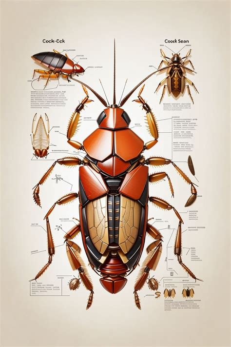Anatomy Of Cockroach 0 In 2025 Anatomy Creature Design Cockroaches