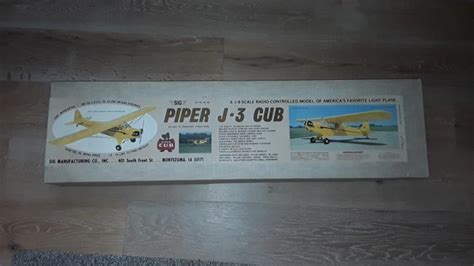 Rc Plane Kit Sig Piper J3 Cub Kit 14 Scale £23500 Picclick Uk