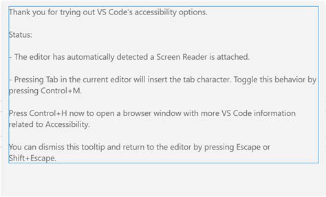 Accessibility Turned On Even Though I Have No Reader Attached Issue Microsoft Vscode