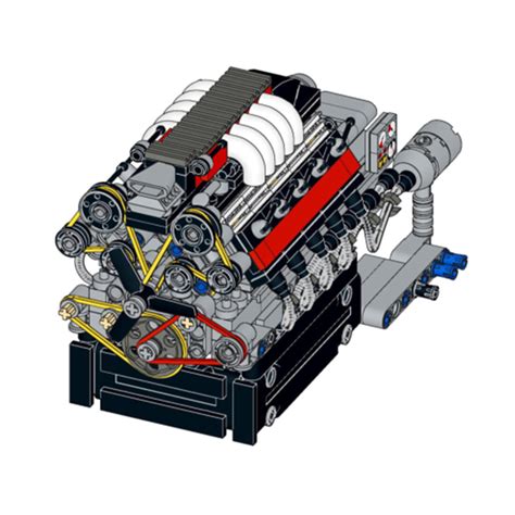 Moc V10 Engine With Gearbox Single Overhead Camshaft Sohc Air Cooled
