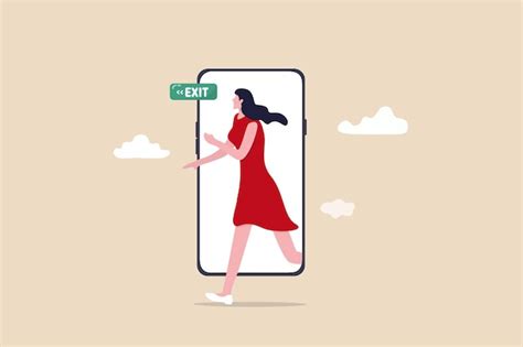 Premium Vector Reduce Mobile Screen Time