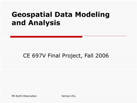Ppt Geospatial Data Modeling And Analysis Powerpoint Presentation