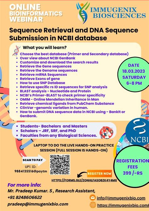 Samyuktha Naveen Kumar On Linkedin Worksop On Ncbi Retrieval And