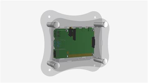 Raspberry Pi Acrylic Case Pcb Mount Image 3d Model By Takachitec5