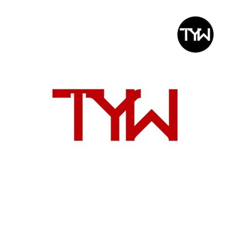 Premium Vector Tyw Logo Letter Monogram Design