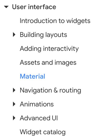 Page Issue Material Design For Flutter · Issue 8297 · Flutter