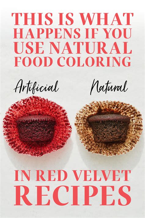 Artificial Vs Natural Food Coloring In Baking