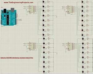 Arduino HC Interfacing Increase Output Pins The Engineering Projects