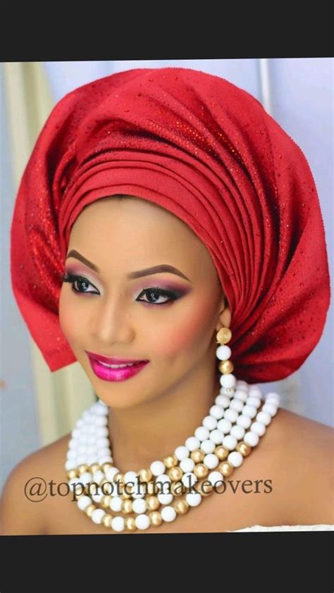 Bn Bridal Beauty Gele With A Twist And Bold Bridal Bridal Beauty