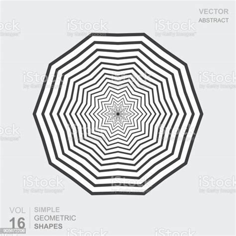흑인과 백인 아름 다운 모양의 간단한 기하학적 그림 아이콘 디자인 아이콘에 대 한 최소한의 추상 양식입니다 벡터 일러스트 레이 션 1980 1989 년에 대한 스톡 벡터