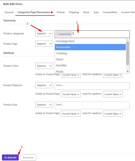 how to bulk edit product categories in woocommerce 2 easy way
