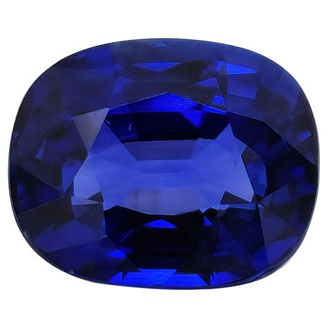 Natural Blue Sapphire Gemstone 3 39 Carats With Gia Report Jupitergem