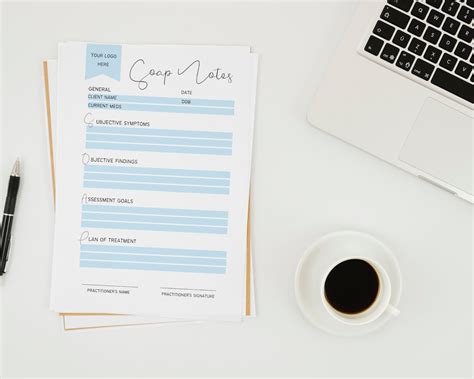 Soap Notes Template Soap Notes Format Esthetician Business Etsy