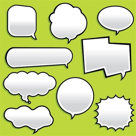 Premium Vector Word Bubble For Comic