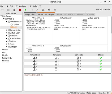 Connecting Linux Hammerdb Cli To Ms Sql Server · Tpc Council Hammerdb