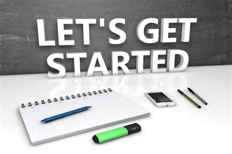 Lets Get Started Stock Illustrations 187 Lets Get Started Stock