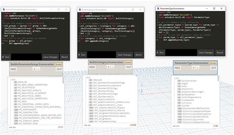 Getting All Parameter Types Group Types And Categories Revit Dynamo