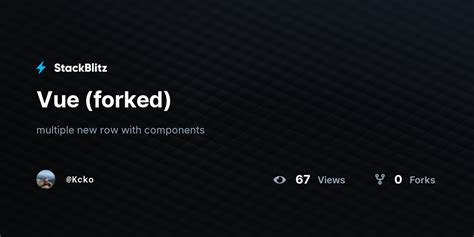 Vue Forked Stackblitz