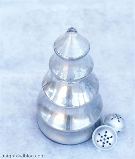Diy Mercury Glass Christmas Trees A Night Owl Blog