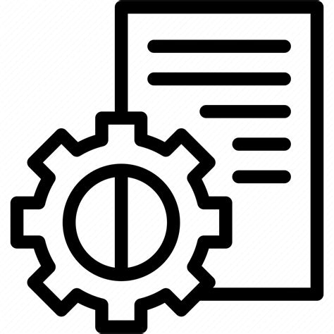 Process Execution Configuration Control Document Gear Icon