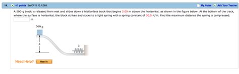 Solved 14 1 Points Sercp1113p066 My Notes Ask Your
