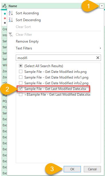 How To Put The Date Modified Info On Excel Worksheet Using Powerquery