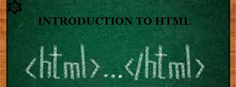 HTML INTRODUCTION A THEORY