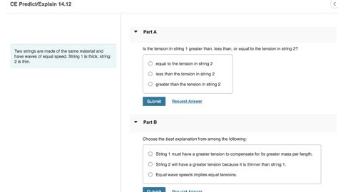 solved ce predict explain 14 12 part a two strings are made