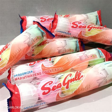 Jual Sea Gull Ball Isi 5 Kamper Sea Gull Pengharum Seagull Napthalene Warna Toilet Ball Shopee