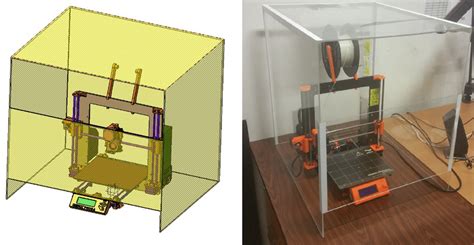 Protective Box Made Of Plexiglass Model Left Prototype Right Download Scientific Diagram