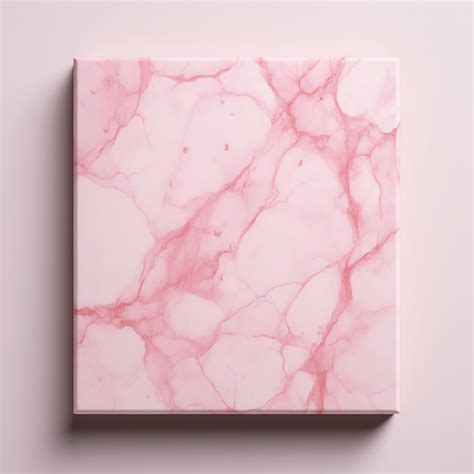 Premium Ai Image Pink Marbled Surface With On A Pink Background