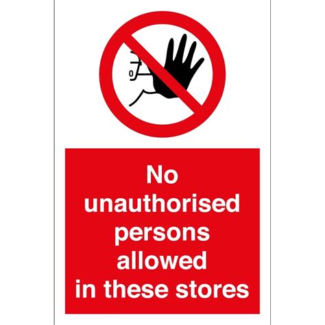Unauthorized Person Not Allowed Logo No Unauthorised Persons Allowed
