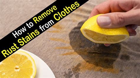 Simple Way To Get Rid Of Rust Stains From Cloth Remove Rust Stains From Cloths With Vinegar