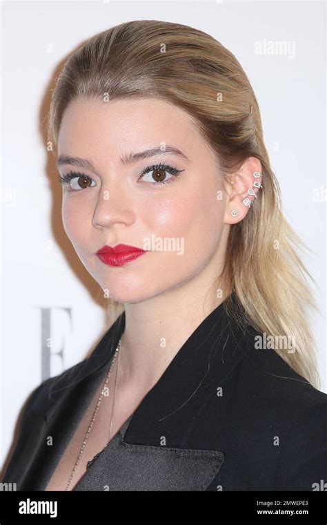 Anya Taylor Joy Poses For Photographers Upon Arrival At The Elle Style
