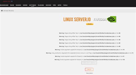 linuxserver can t install build drivers r unraid