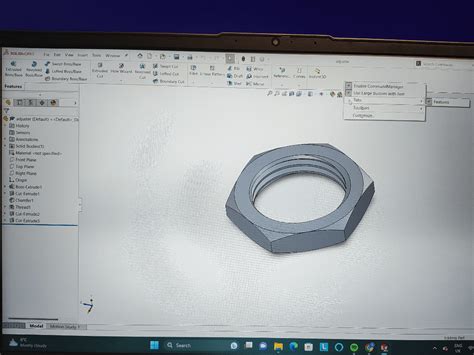 All Tabs But Feature Tab Are Missing Not Even Available In Customise Tab R Solidworks