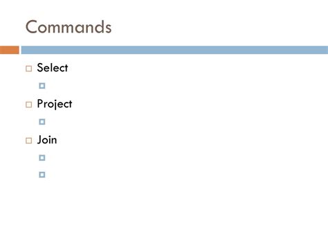 Ppt The Relational Model 1 Introduction Qbe And Relational Algebra Powerpoint Presentation