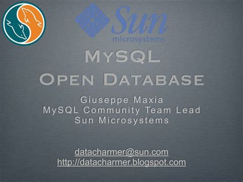 Mysql Open Database Ppt