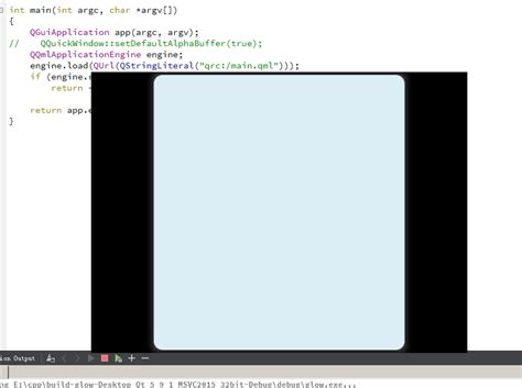 Qt Quick Transparent Window In Windows Classic Theme Stack Overflow